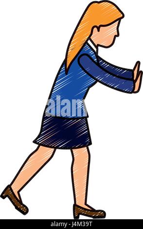 Business woman cartoon scribble Stock Vector Image & Art - Alamy