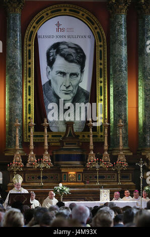 Principal celebrant Cardinal Angelo Amato speaks during the first ever ...
