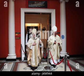 Principal celebrant Cardinal Angelo Amato speaks during the first ever ...