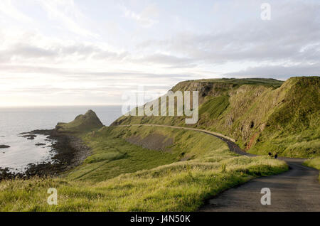 Northern Ireland, Ulster, Derry County, Antrim Coast, coastal scenery ...
