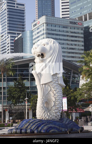 Singapore, Singapore town, Merlion park, Singapore Rivers, sculpture ...