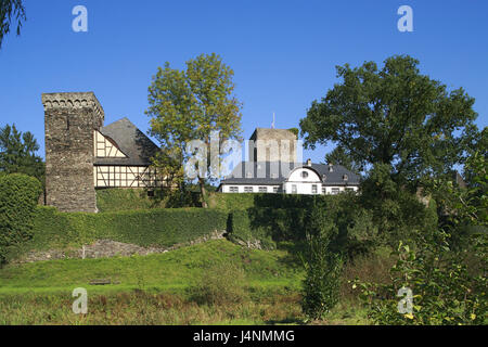 Nassau castle, Nassau, Lahn, Westerwald, Rhineland-Palatinate, Germany ...