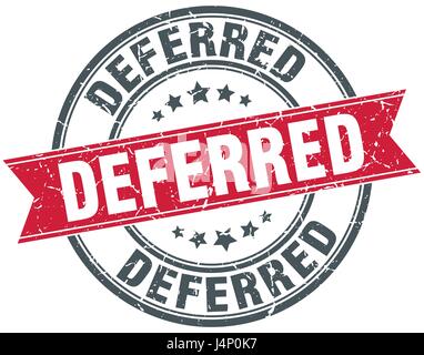 deferred round grunge ribbon stamp Stock Vector Image & Art - Alamy