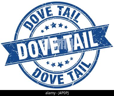 dove tail ribbon. dove tail grunge band sign. dove tail banner Stock ...