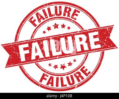 failure round grunge ribbon stamp Stock Vector Image & Art - Alamy