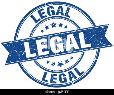 legal round grunge ribbon stamp Stock Vector Image & Art - Alamy