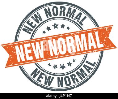 new normal round grunge ribbon stamp Stock Vector Image & Art - Alamy