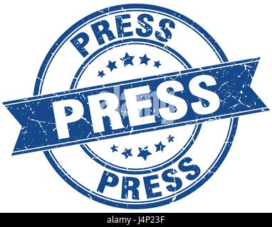 press round grunge ribbon stamp Stock Vector Image & Art - Alamy
