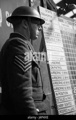 RAF WW2 Control Room Reenactment Stock Photo - Alamy