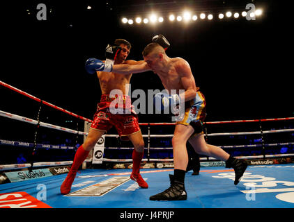 Adam Harper (left) in action against Ryan Kelly during their Midland ...
