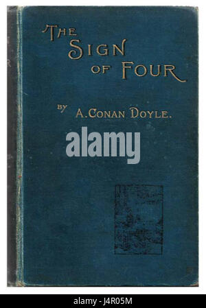 The cover of The Sign of Four, a novel by Arthur Conan Doyle, first ...