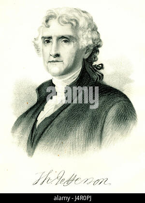 Thomas Jefferson Portrait Stock Photo - Alamy