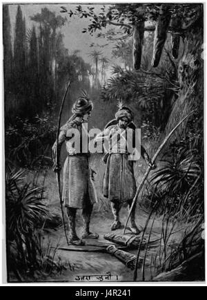In this scene from the Mahabharata, Arjuna embraces his son Babruvahana ...
