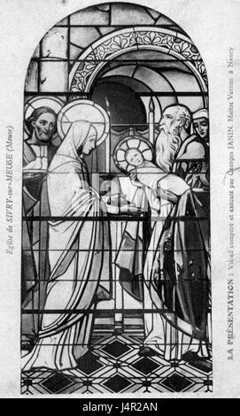 This refers to stained glass work (vitrail) created by Picard Gonthier ...