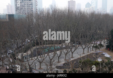 Park in Ruijin Road, mixture of colonial and modern elements, Shanghai ...