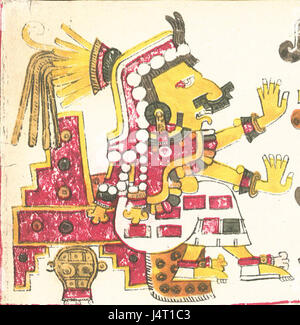 The Codex Borgia, an ancient Mesoamerican manuscript, illustrates the ...