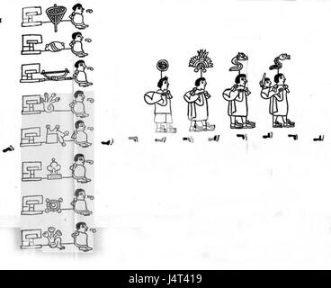 Tira peregrinacion tepanecas Stock Photo - Alamy