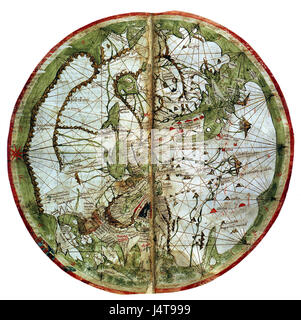 A map of the known world, illustrating the geographical understanding ...