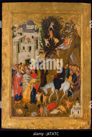This 14th-century tempera painting depicts Saint Mary Magdalene and ...