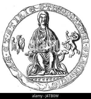 The Byzantine Empress Theodora I in her imperial box in the Hippodrome ...