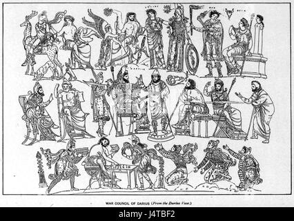 War Council of Darius (from the Darius Vase). Middle Row: Darius I and ...