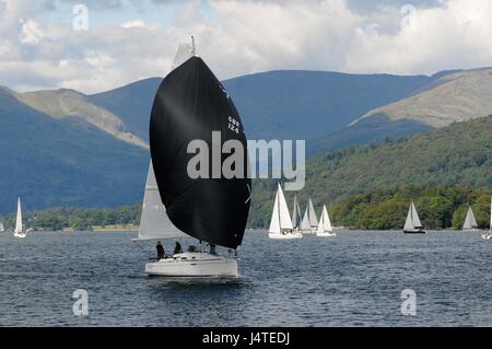 Sailing on Windermere Stock Photo - Alamy