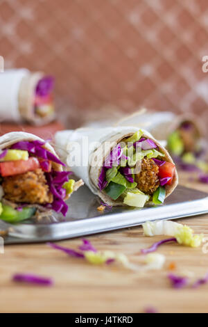 Popcorn Chicken Wraps Stock Photo - Alamy