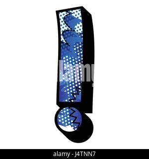 Exclamation mark filled with comic book explosion, background Stock ...