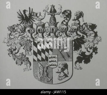 This represents a modern coat of arms (Wappen) for Thuringia, a region ...