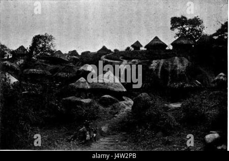 Traditional African Buildings made from Clay and Straw in Ghana village ...