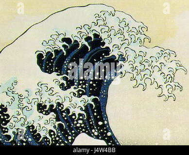 The 'Great Wave' is an iconic woodblock print by Katsushika Hokusai ...