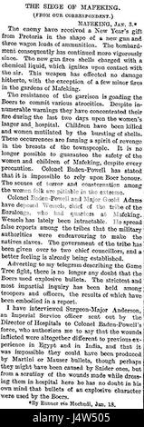The Times (1900) Siege of mafeking Stock Photo - Alamy