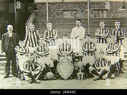 A photograph of the WBA team from 1901-02, showcasing the athletes and ...