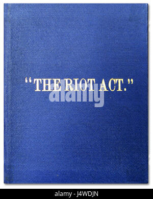 The Riot Act cover Stock Photo - Alamy