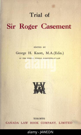 Trial of Roger Casement Stock Photo - Alamy