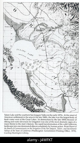 Tulare Lake map Stock Photo - Alamy