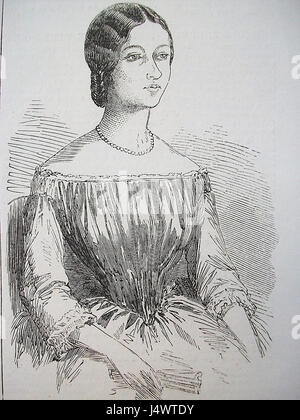 Portrait of Queen Emma of the Sandwich Islands (Hawaii), preserved in ...