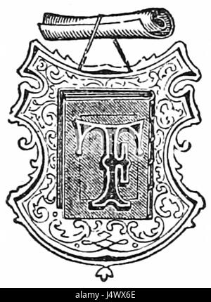 Ticknor and Fields logo 1867 Stock Photo - Alamy