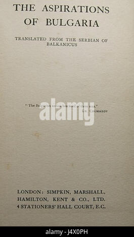 The Aspirations of Bulgaria Stojan Protic Stock Photo - Alamy