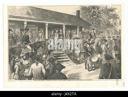 The last phase of Arnold's treason - Major Andre being led to the place ...