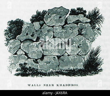 Walls near Khadhros Pashley Robert 1837 Stock Photo - Alamy
