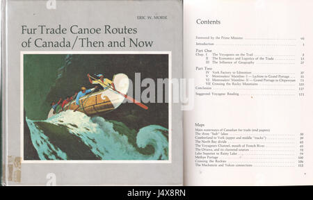 The Fur Trade Canoe Routes - Then and Now, Eric W. Morse, 1969 Stock ...