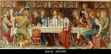 'Christ and the Disciples Before the Last Supper' (1909) by Henry ...