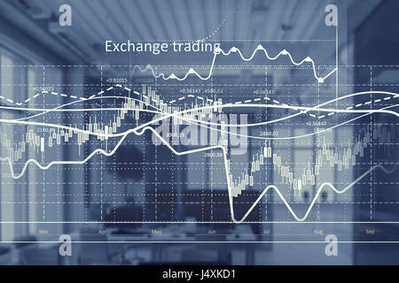 Financial chart for your business. Mixed Media Forex Stock Photo - Alamy