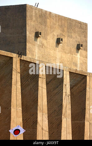 Structural detail. Tagore Memorial Hall, Ahmedebad, India. Architect ...