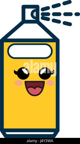 kawaii cute happy spray bottle Stock Vector Image & Art - Alamy