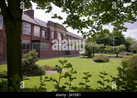 Roby Campus exterior reception area Stock Photo - Alamy