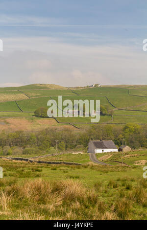 View across south Tyne Valley to Cross Fell Stock Photo - Alamy