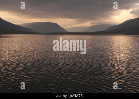 Ayan lake in table mountains. Putorana plateau. Putorana reserve. North ...