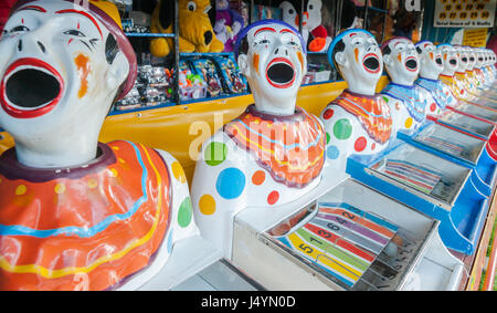 sideshow clown with open mouth Stock Photo - Alamy